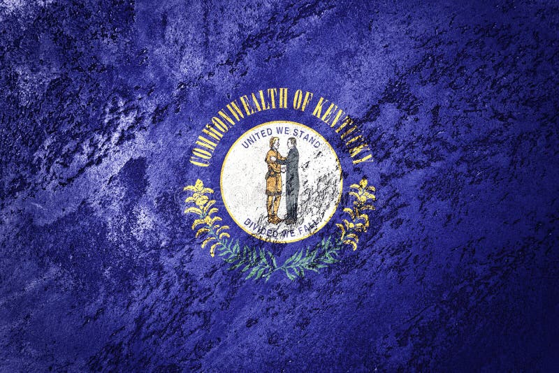 Grunge Kentucky State Flag. Kentucky Flag Background Grunge Text Stock ...