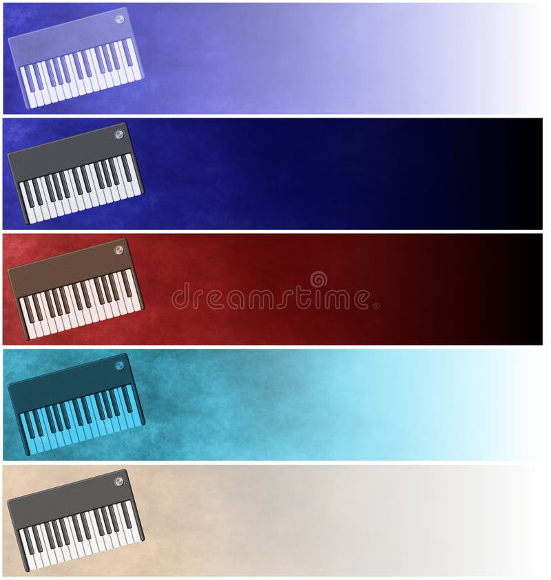 Grunge Keyboards Headers Or Banners Picture. Image: 8445135