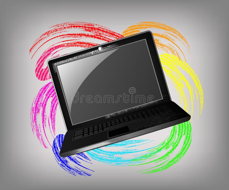 Rainbow Laptop Background Stock Illustrations – 1,869 Rainbow Laptop ...