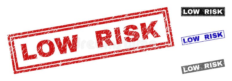 Grunge LOW RISK Scratched Rectangle Watermarks Stock Vector ...