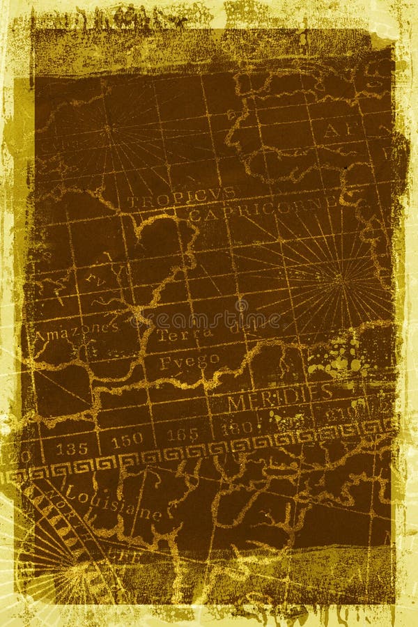 Grunge Map Background Texture Stock Photo - Image of edge, border: 1225798