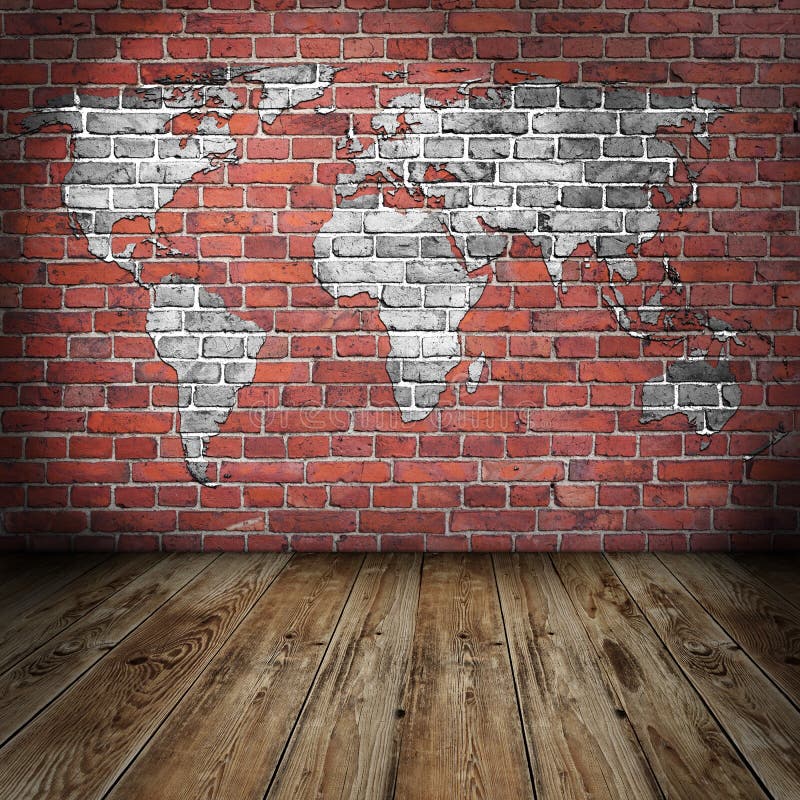 Grunge map room style stock illustration. Illustration of aged - 33325487