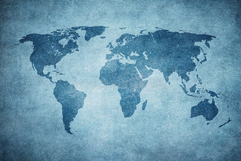 Grunge map of the world stock illustration. Illustration of burned ...