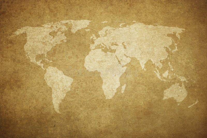 Grunge map of the world stock photo. Image of ancient - 255370940