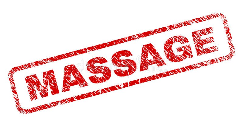 Grunge MASSAGE Rounded Rectangle Stamp Stock Vector - Illustration of ...