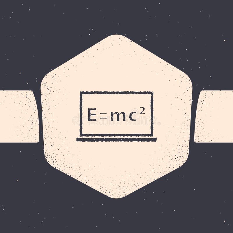 Grunge Math System of Equation Solution on Chalkboard Icon Isolated on ...