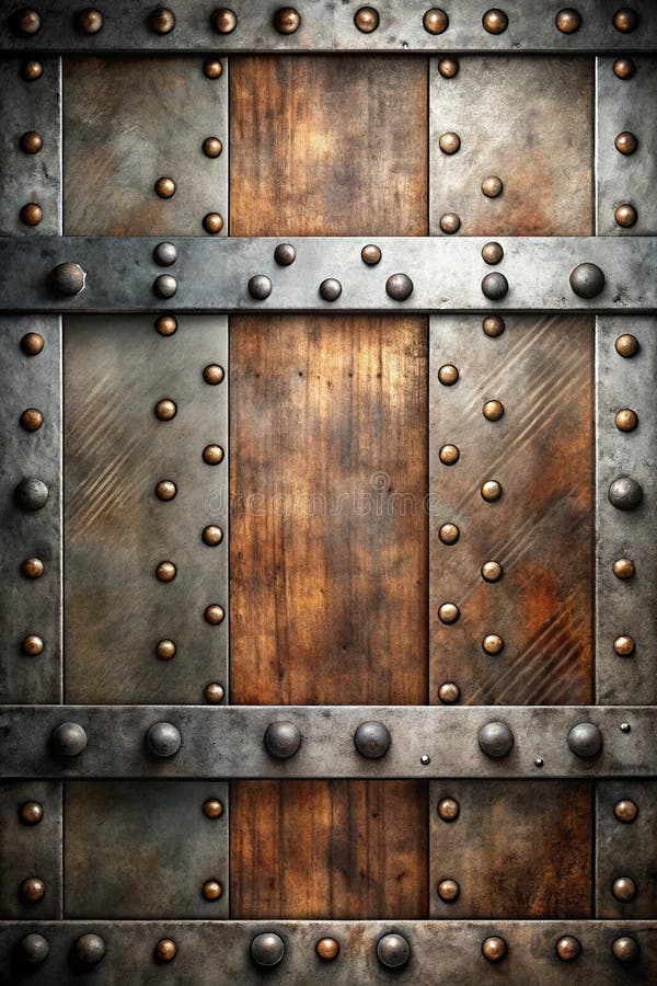 Grunge Metal Armor Plates Background Stock Illustration - Illustration ...