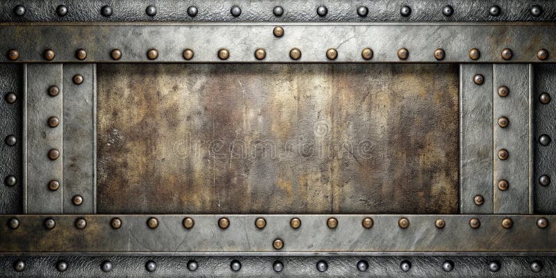 Grunge Metal Armor Plates Background Stock Illustration - Illustration ...