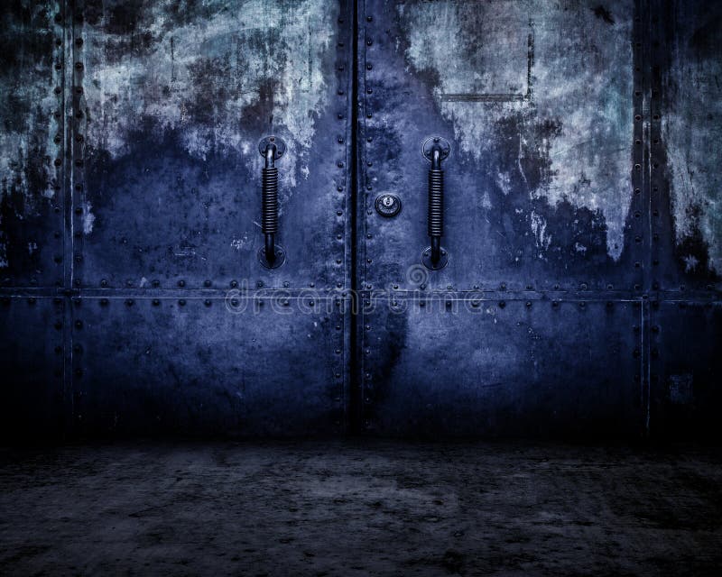 Grunge Metal Background Interior Stage Stock Photo - Image of metallic ...