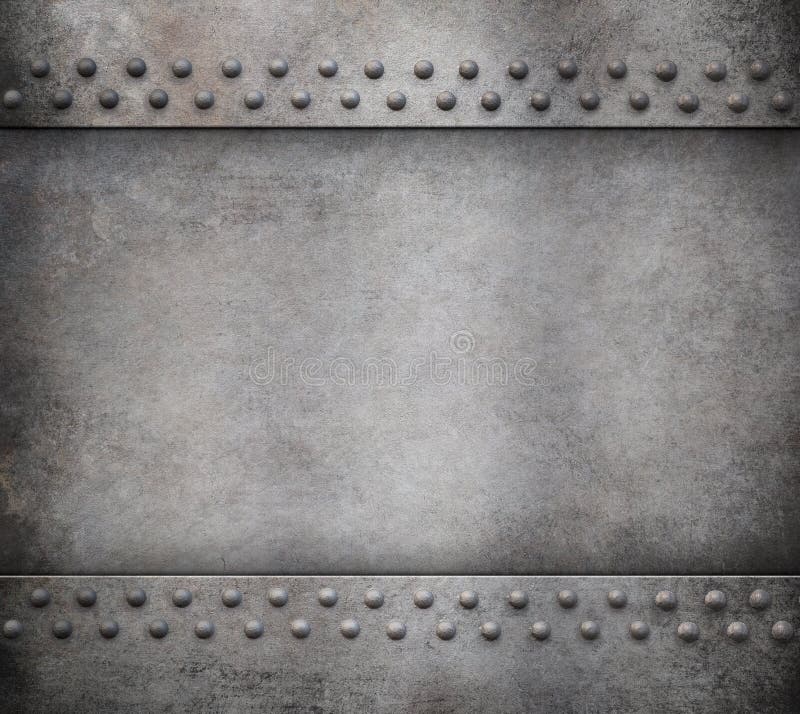 Grunge Metal Background with Rivets 3d Illustration Stock Photo - Image ...