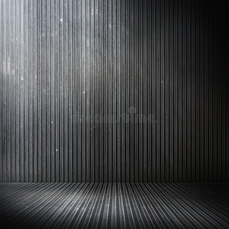 Grunge metal empty room stock image. Image of grunge - 64539189