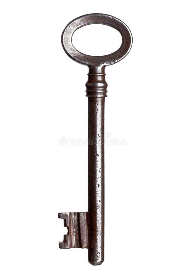 Old Fashioned Big Black Key Stock Image - Image of metal, object: 30765647