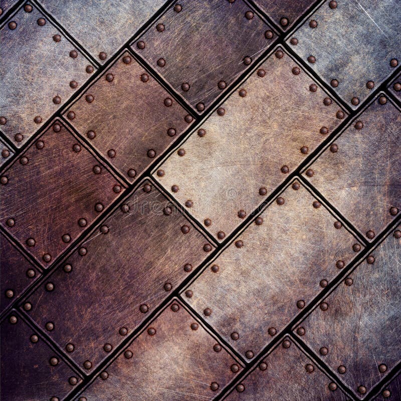 Grunge Metal Plate 3d Illustration. Stock Illustration - Illustration ...