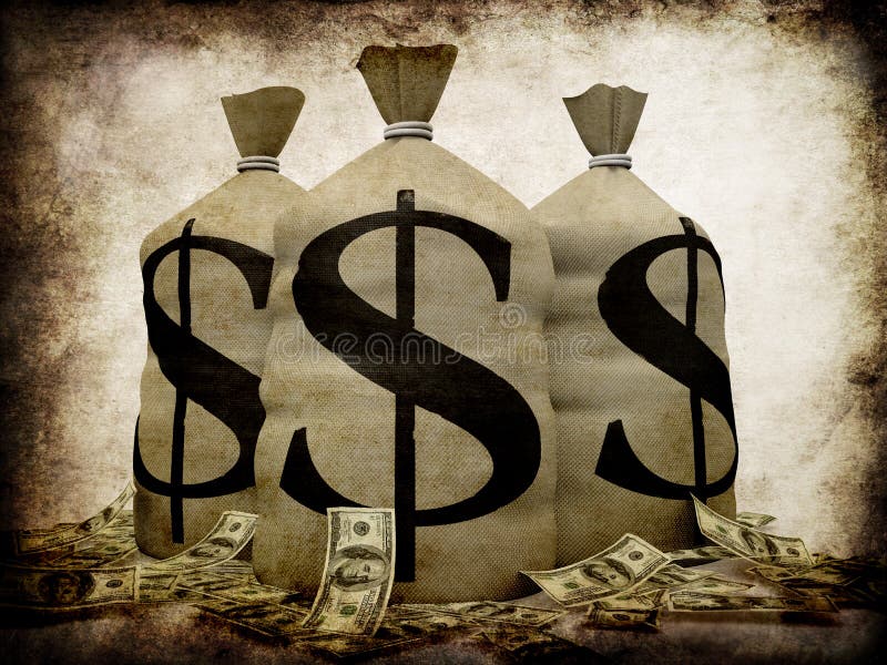 Grunge money stock illustration. Illustration of cutout - 2910861