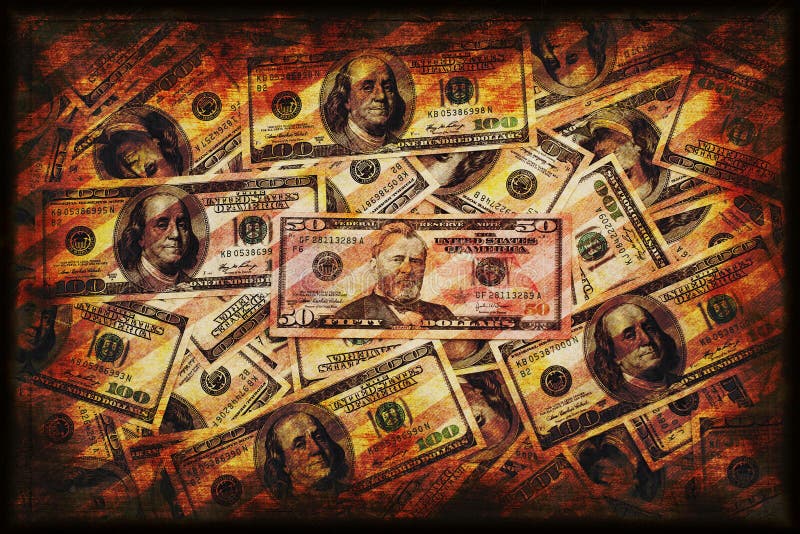 Grunge Money Background stock image. Image of financial - 33779453