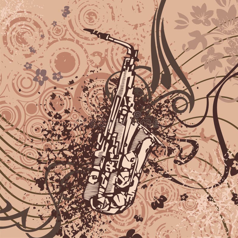 Jazz poster background stock vector. Illustration of black - 9581529