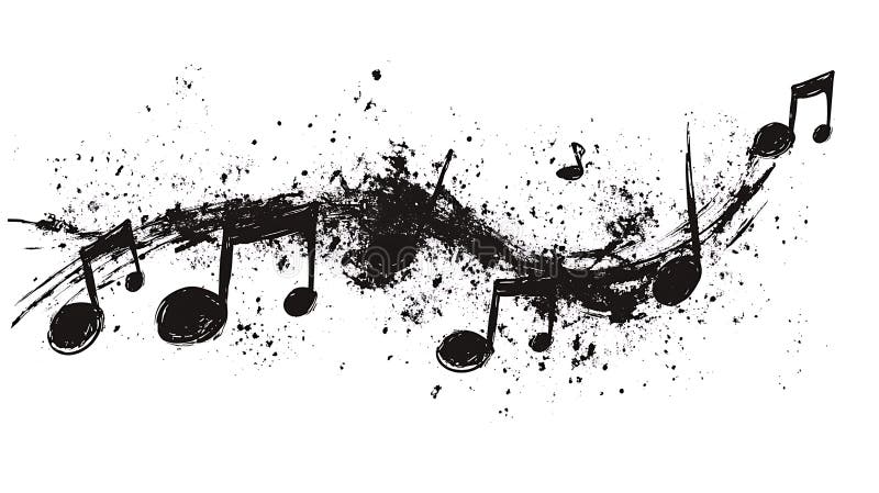 Ink Splash Splatter Music Notes Stock Illustrations – 98 Ink Splash ...