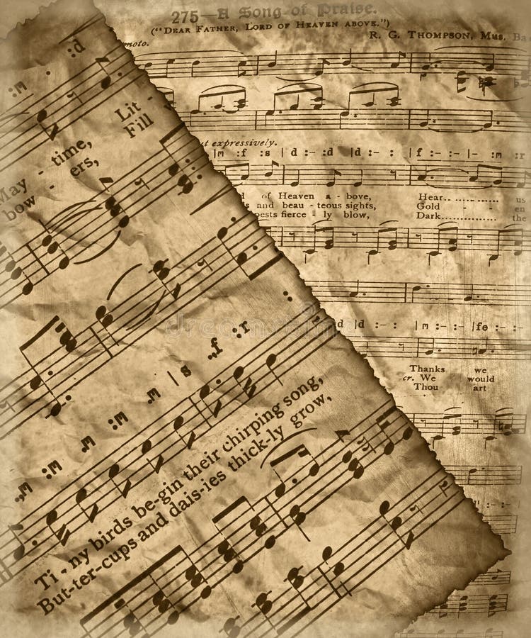 Vintage Music Notes Background Old Music Notes Photos, Images