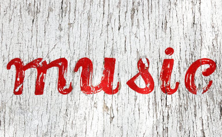 Grunge Music Sign stock image. Image of aged, retro, antique - 4297745