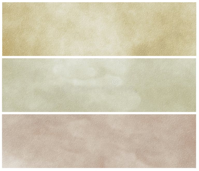 Grunge Neutral Parchment Banners or Headers Stock Illustration ...