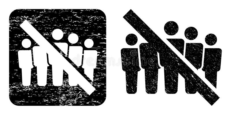 Grunge No People Crowd Carved Watermark Stock Vector - Illustration of ...