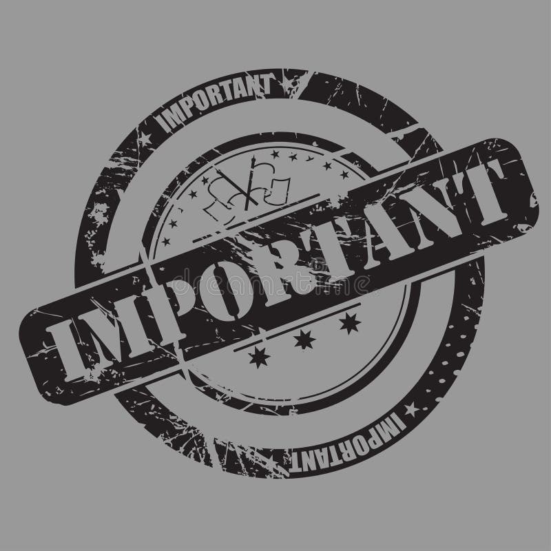 Important rubber stamp stock illustration. Illustration of priority ...