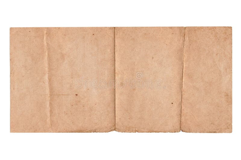 Grunge Old Paper Texture Background with Wrinkles and Fold Marks. Old ...