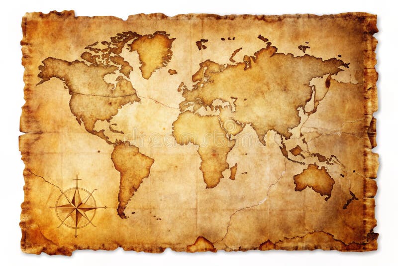 Grunge Old Paper for Treasure Map or Vintage Stock Illustration ...