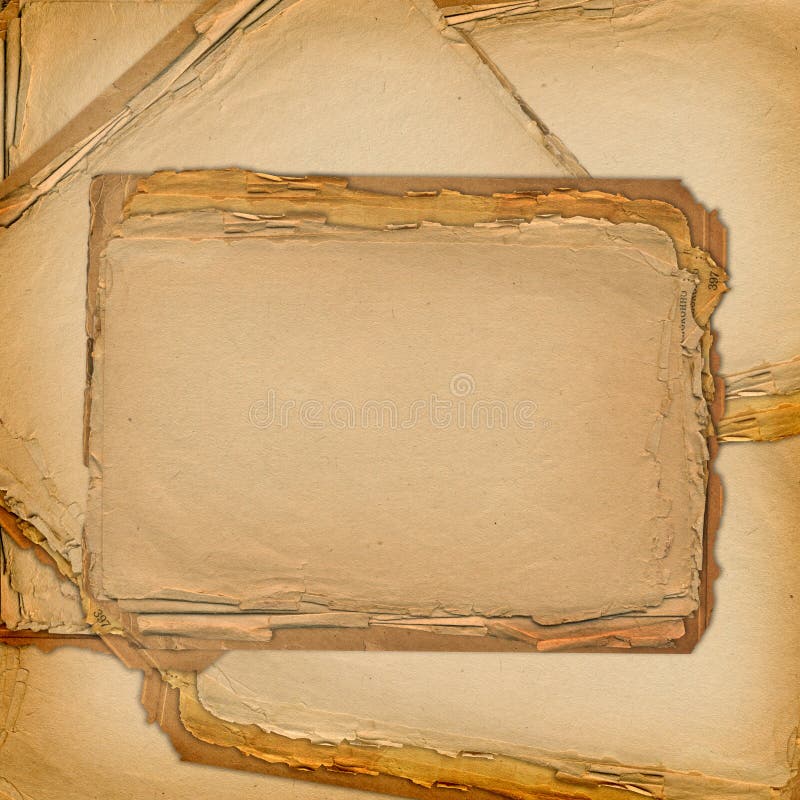 Grunge old papers design stock illustration. Illustration of rusty ...