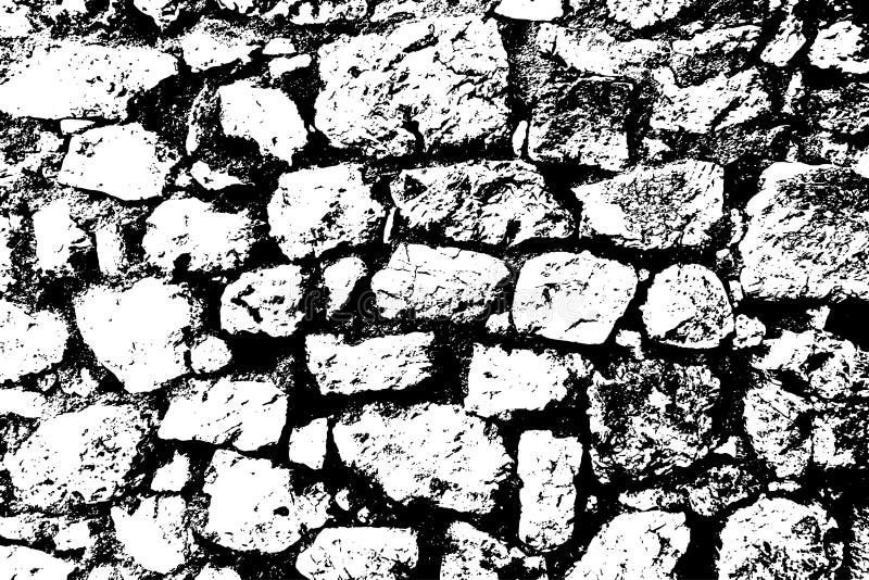 Grunge Old Stone Wall Texture. Antique Bricks Background. Vector ...