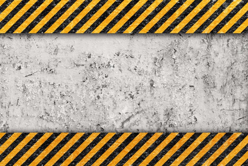 Grunge Orange Pattern with Warning Stripe Stock Photo - Image of ...