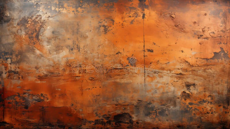 Grunge Orange Rust Texture Background - Abstract Metal Surface Stock ...
