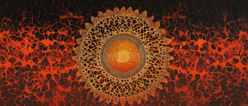 Grunge Overlay Texture Featuring Intricate Mandala Patterns on a Black ...