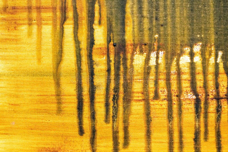 Paints Flow Down on Rough Paper Texture. Abstract Colorful Background ...