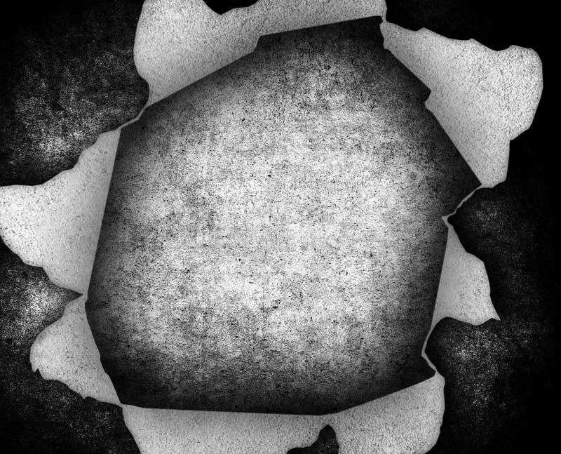 Large hole on brick wall stock photo. Image of house - 13455692