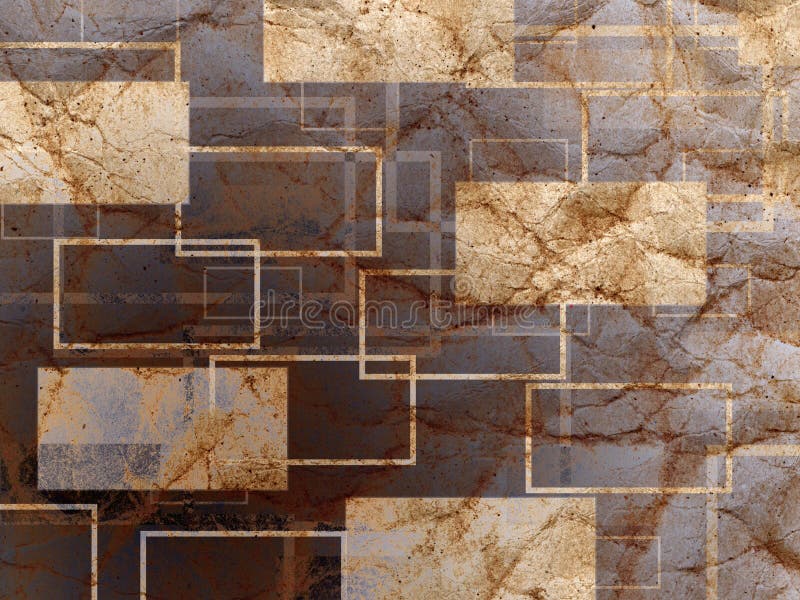 Grunge Paper Textured Abstract Geometry Rectangle Background Stock ...