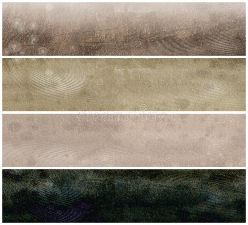 Grunge Neutral Parchment Banners Headers Stock Illustrations – 3 Grunge ...