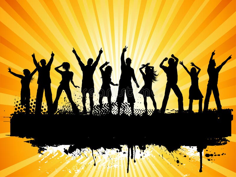 Grunge party time stock vector. Illustration of abstract - 2772077