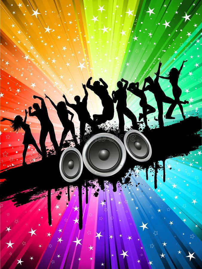 Grunge party time stock vector. Illustration of abstract - 2772077