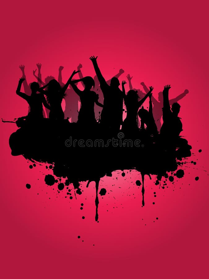 Grunge party time stock vector. Illustration of abstract - 2772077