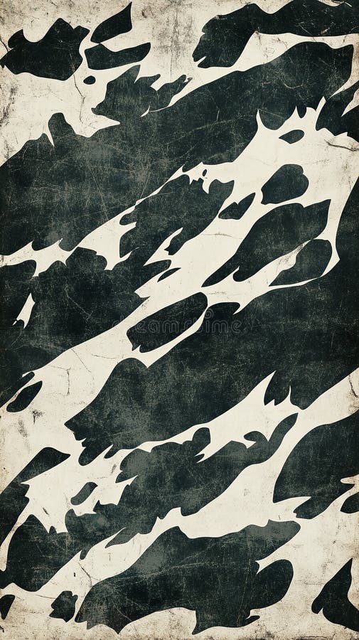 Grunge Pattern of Smeared Ink and Torn Paper Layers Stock Illustration ...