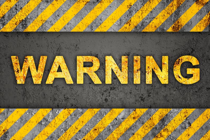 Grunge Pattern with Warning Text Stock Photo - Image of industrial ...