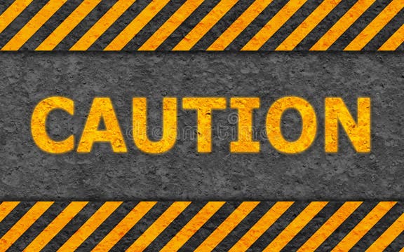 Grunge Pattern with Warning Text (Caution) Stock Image - Image of alert ...