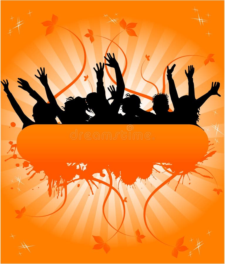 Grunge People Banner , stock vector. Illustration of friends - 13092190