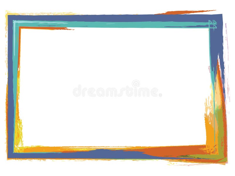 Grunge photo frame stock illustration. Illustration of color - 93787406