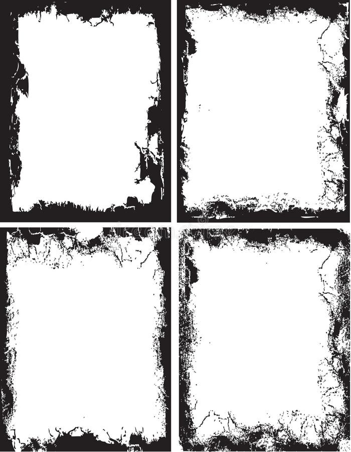 Grunge picture frames stock vector. Illustration of frame - 30354765