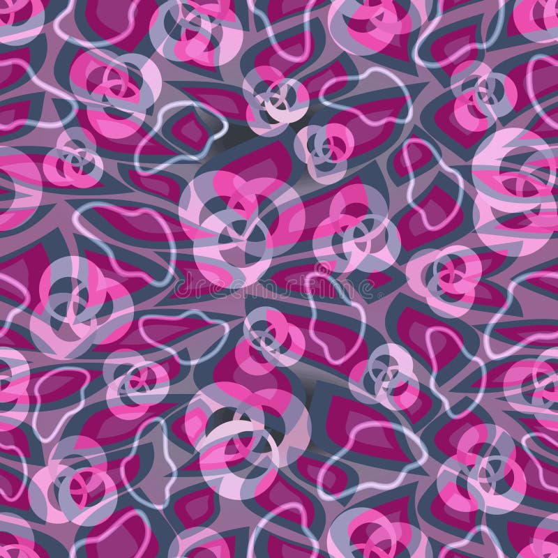 Grunge Pink Background with Transparent Doodle, Futuristic Abstract ...