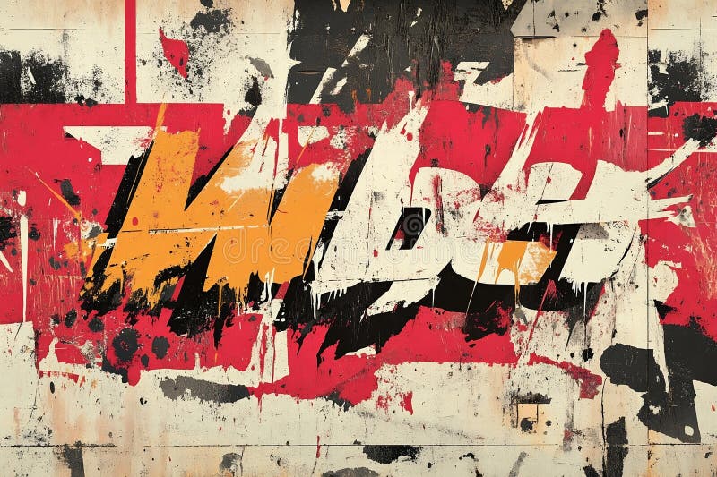 Anti Design Poster with Bold Grunge Typography and Texture Stock ...