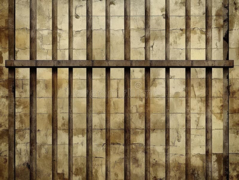 Grunge Prison Bars Texture, a Distressed Concrete Wall Background for ...