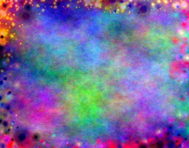 Grunge Psychedelic Frame stock illustration. Illustration of orange ...